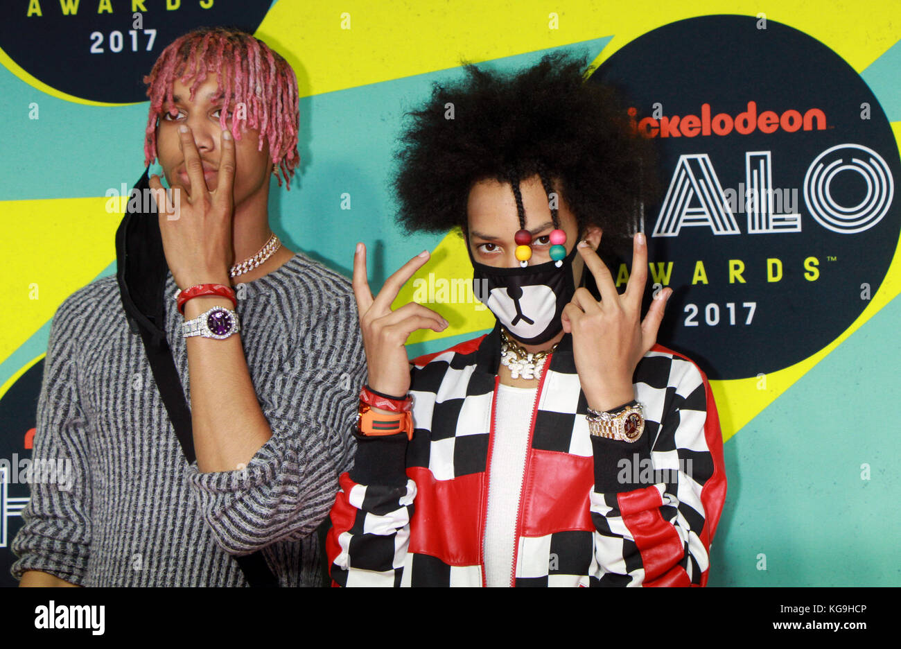 New York, NY, USA. 4th Nov, 2017. Ayo Bowles, Mateo Bowles of Ayo & Teo ...