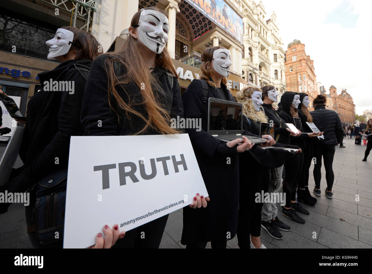 Cube of Truth Anonymous for the Voiceless. Animal rights activists. A ...
