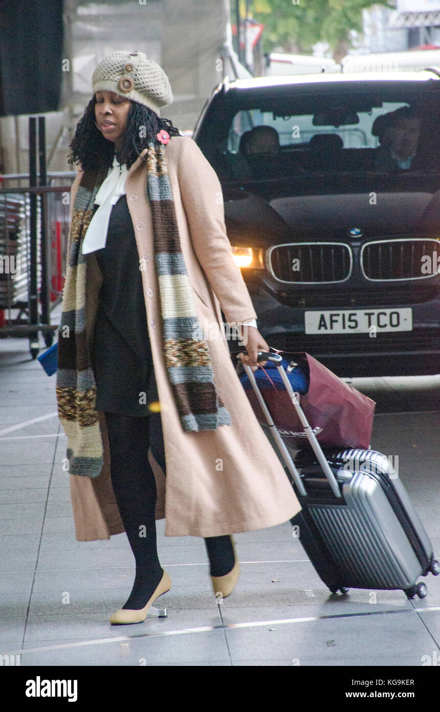 London, UK. 05th Nov, 2017. Dawn Butler MP leaves BBC Broadcasting ...