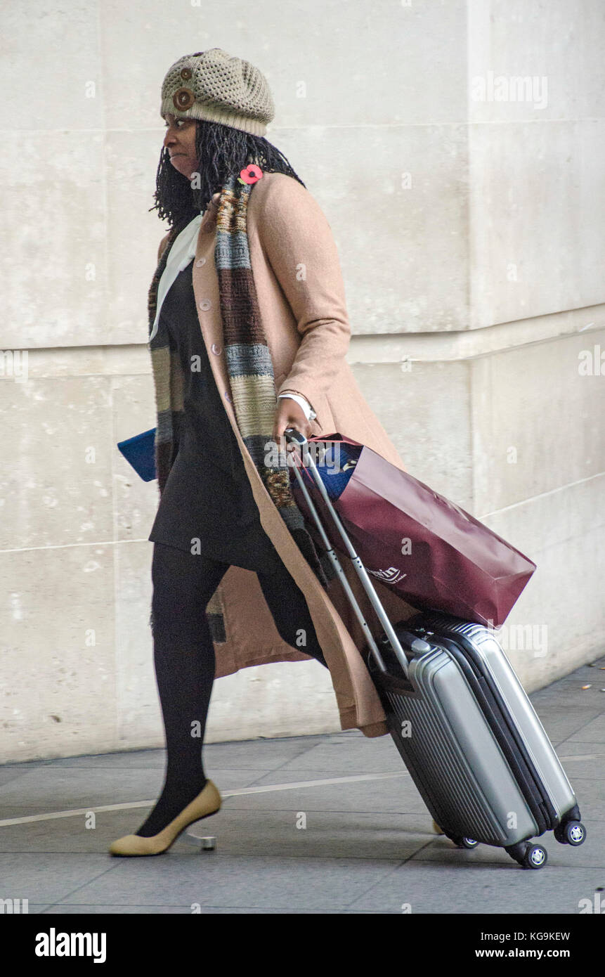 London, UK. 05th Nov, 2017. Dawn Butler MP leaves BBC Broadcasting ...