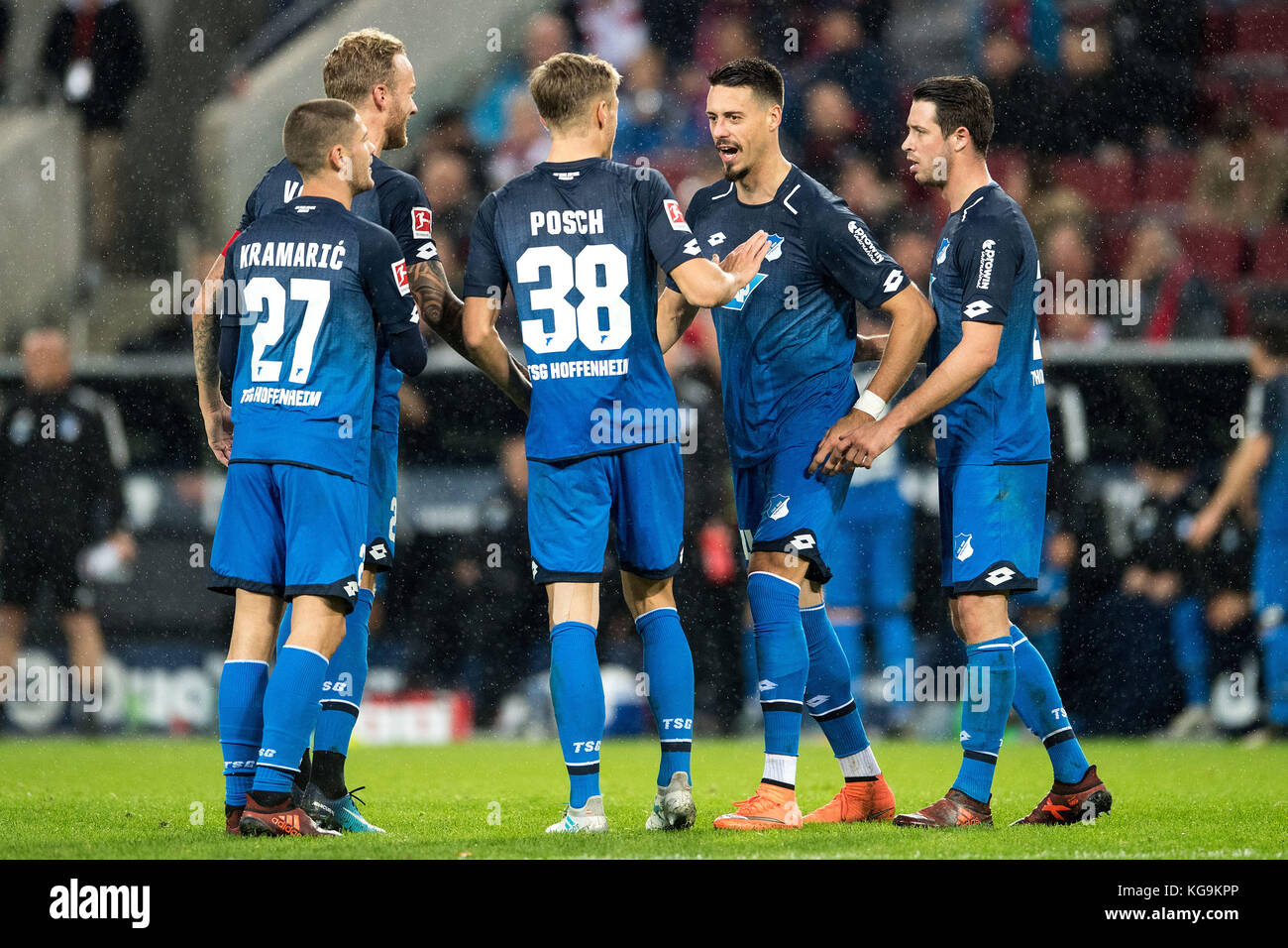 Cologne, Germany. 05th Nov, 2017. Hoffenheim's Andrej Kramaric (l-r ...