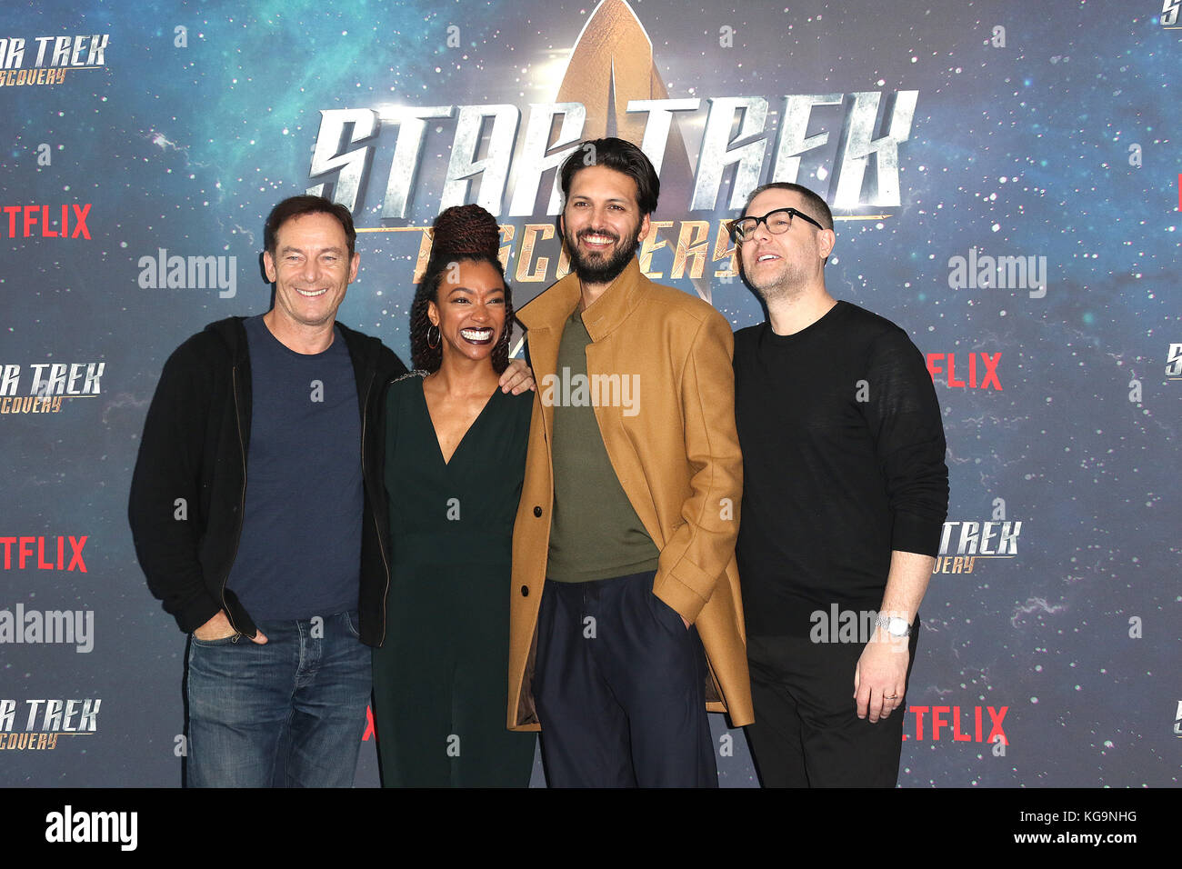 London, UK. 5th November, 2017. Jason Isaacs, Sonequa Martin-Green ...