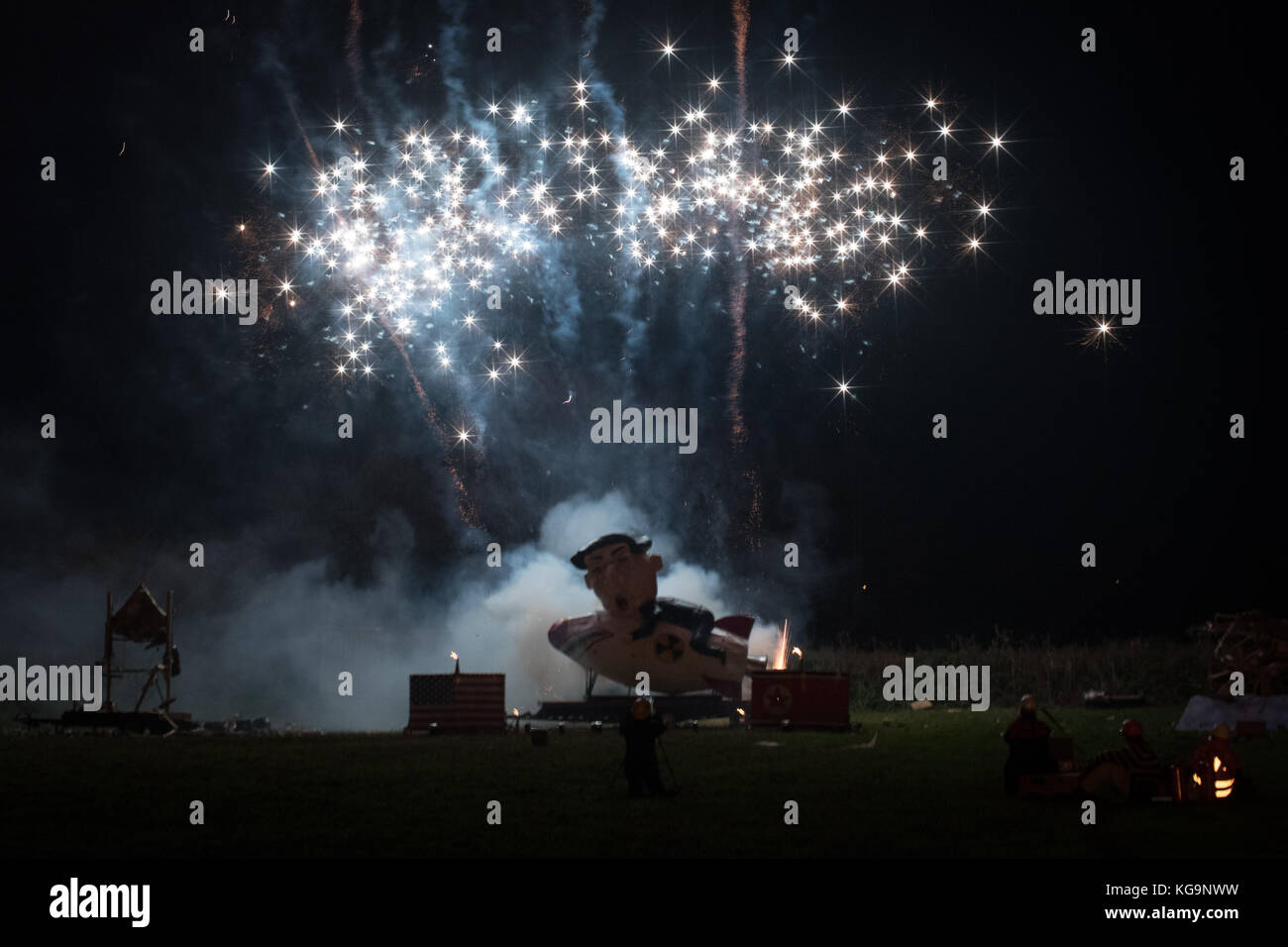 Lewes, UK 4th Nov. 2017 Bonfire night / Guy Fawkes Night in the East ...