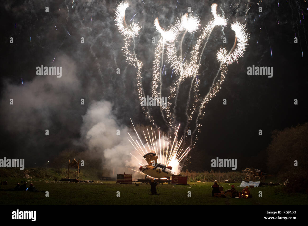 Lewes, UK 4th Nov. 2017 Bonfire night / Guy Fawkes Night in the East ...