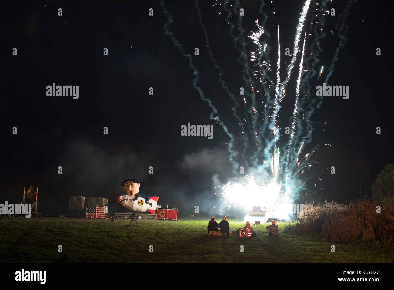Lewes, UK 4th Nov. 2017 Bonfire night / Guy Fawkes Night in the East ...