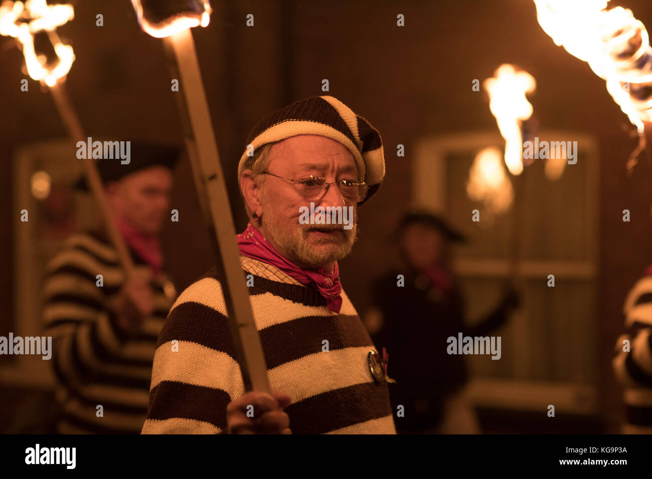 Lewes, UK 4th Nov. 2017 Bonfire night / Guy Fawkes Night in the East ...