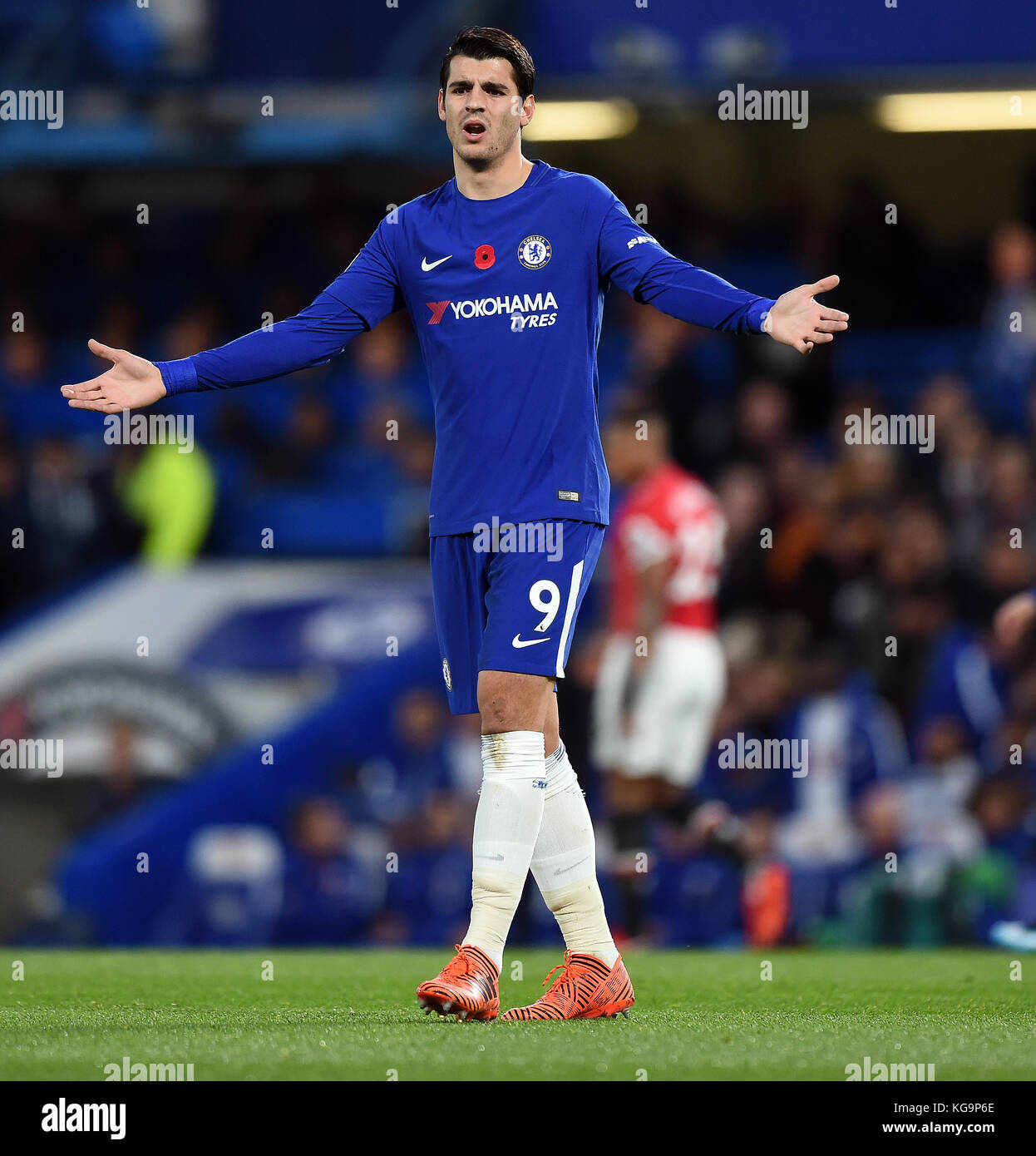 Alvaro Morata of Chelsea CHELSEA V MANCHESTER UNITED CHELSEA V ...