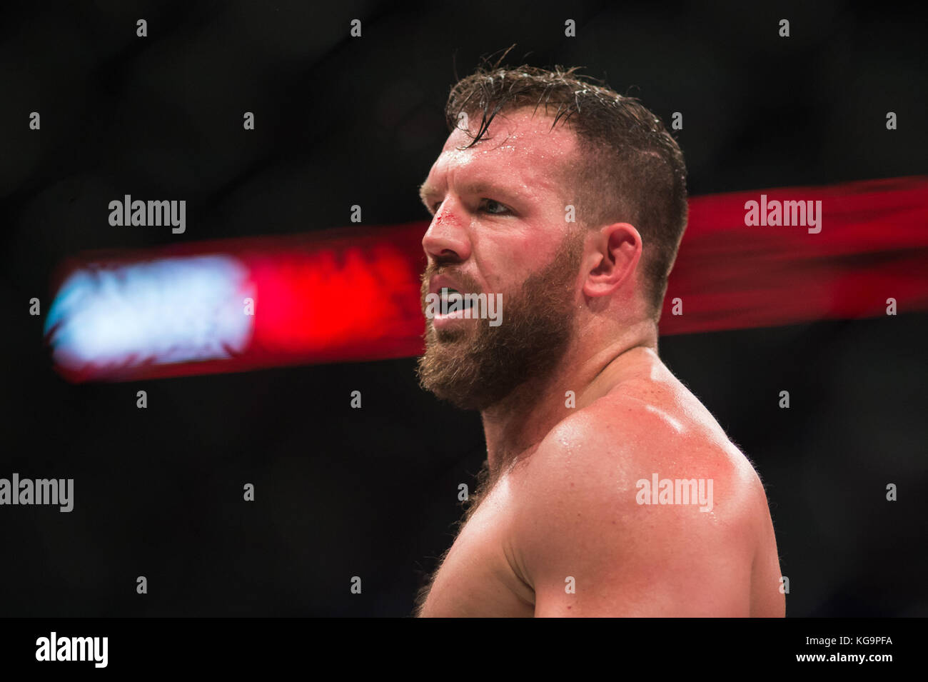 State College, Pennsylvania, USA. 3rd Nov, 2017. RYAN BADER looks to ...