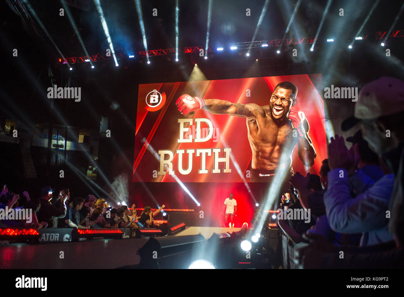 State College, Pennsylvania, USA. 3rd Nov, 2017. ED RUTH is introduced ...