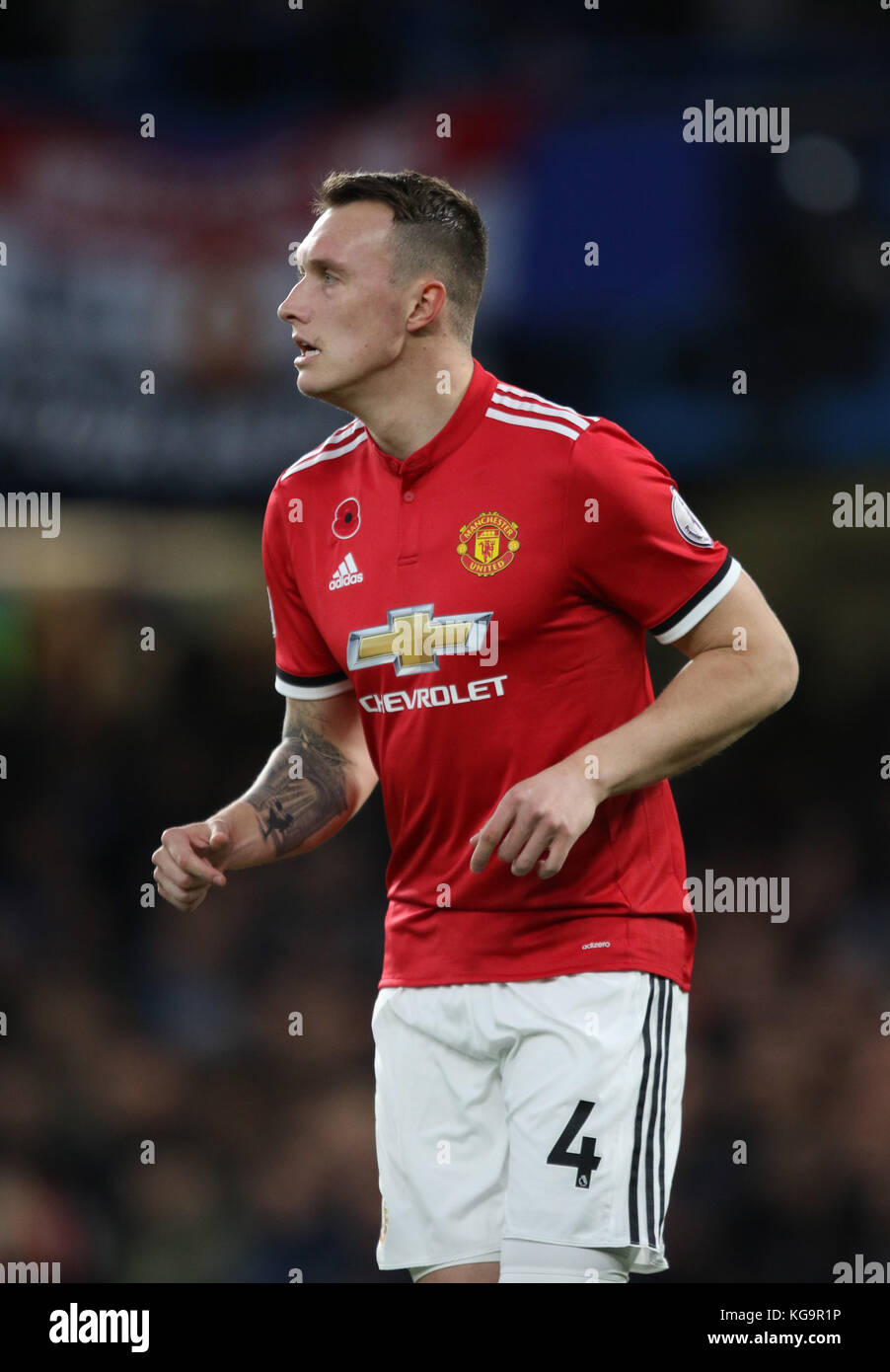 London, UK. 05th Nov, 2017. Phil Jones (MU) at the English Premier ...