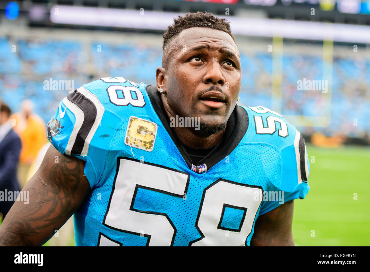 Charlotte, North Carolina, USA. 5th Nov, 2017. Carolina Panthers ...