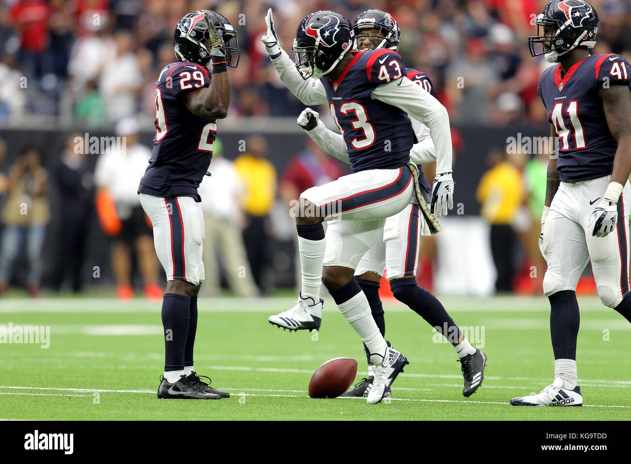 Houston, Texas, USA. 5th Nov, 2017. Houston Texans strong safety Corey ...