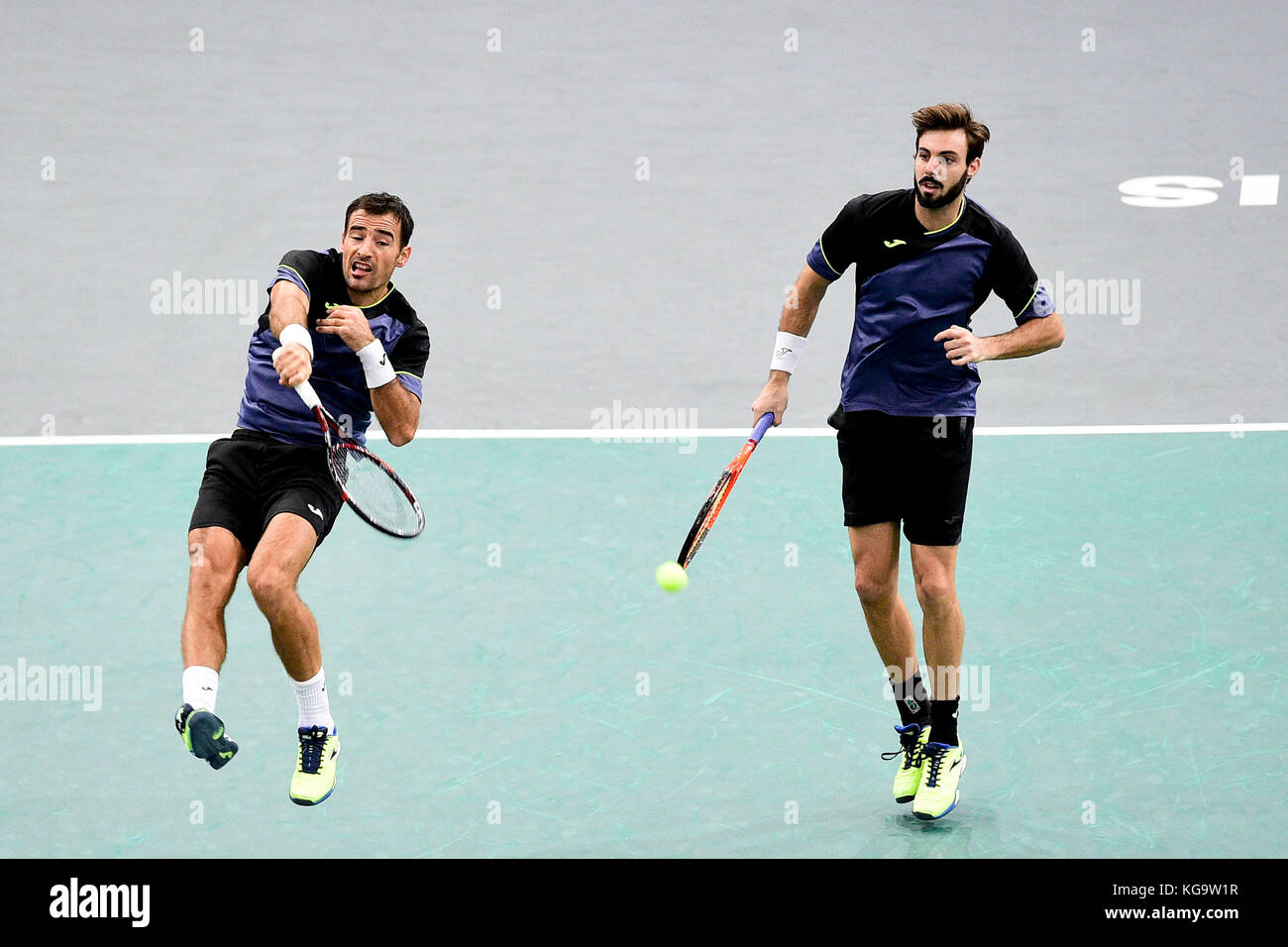 Paris, France. 5th Nov, 2017. Rolex Masters mens tennis doubles ...