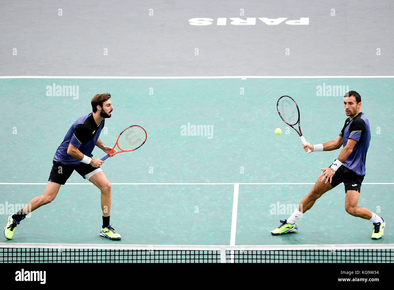 Paris, France. 5th Nov, 2017. Rolex Masters mens tennis doubles ...