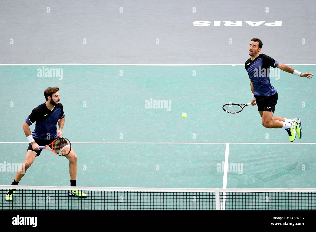 Paris, France. 5th Nov, 2017. Rolex Masters mens tennis doubles ...