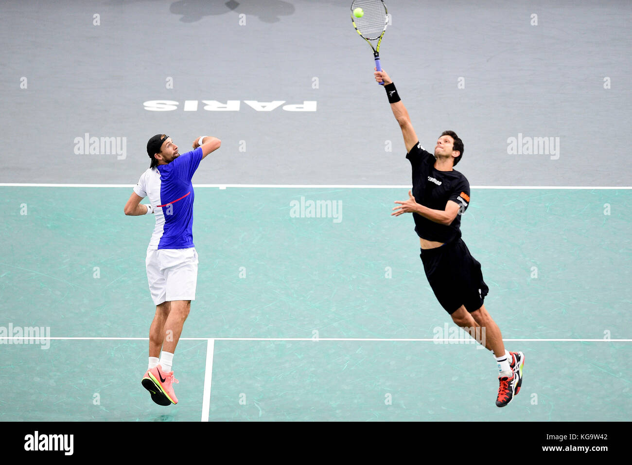Paris, France. 5th Nov, 2017. Rolex Masters mens tennis doubles ...