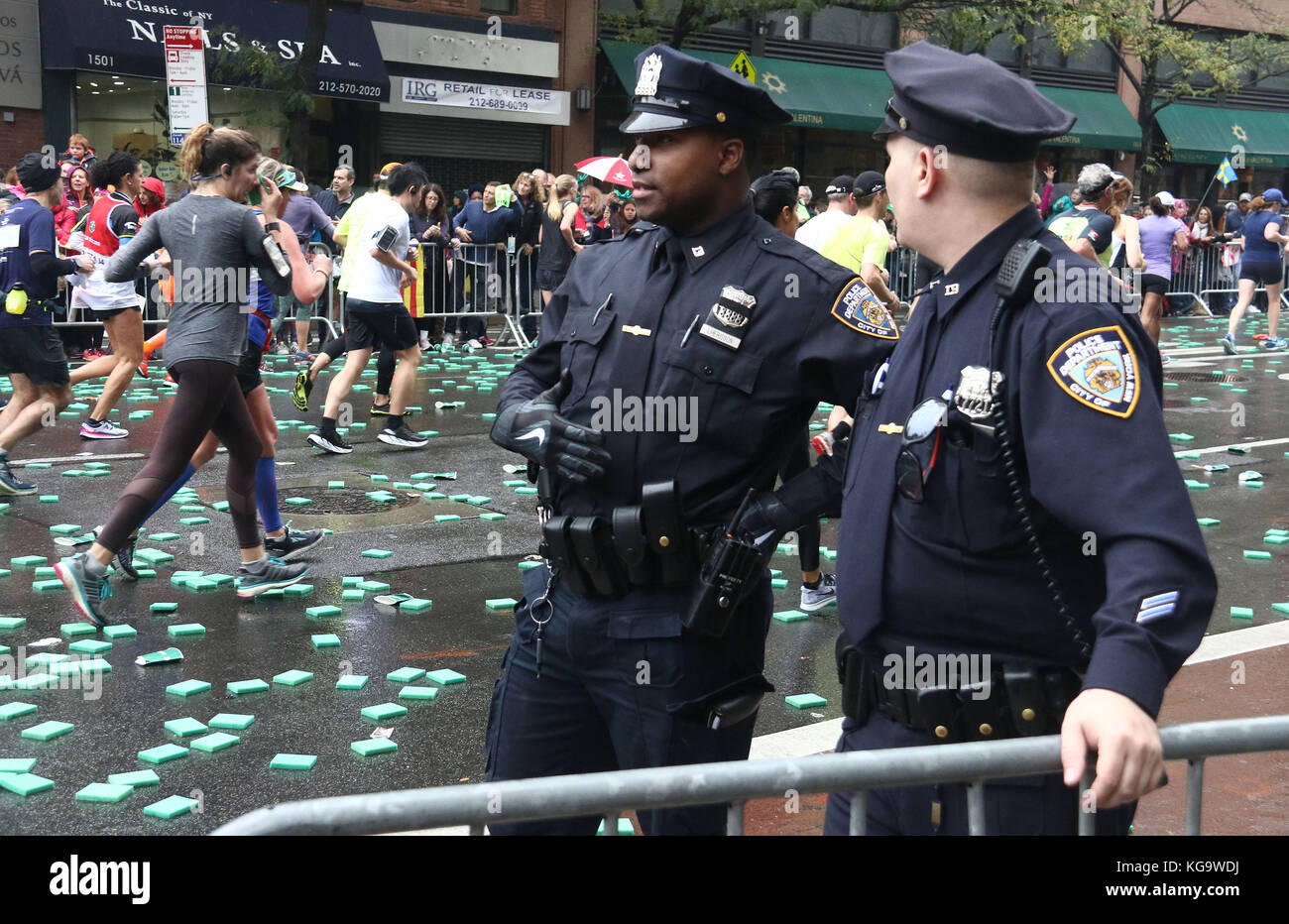 New York City, New York, USA. 4th Nov, 2017. Heavy police presence is ...