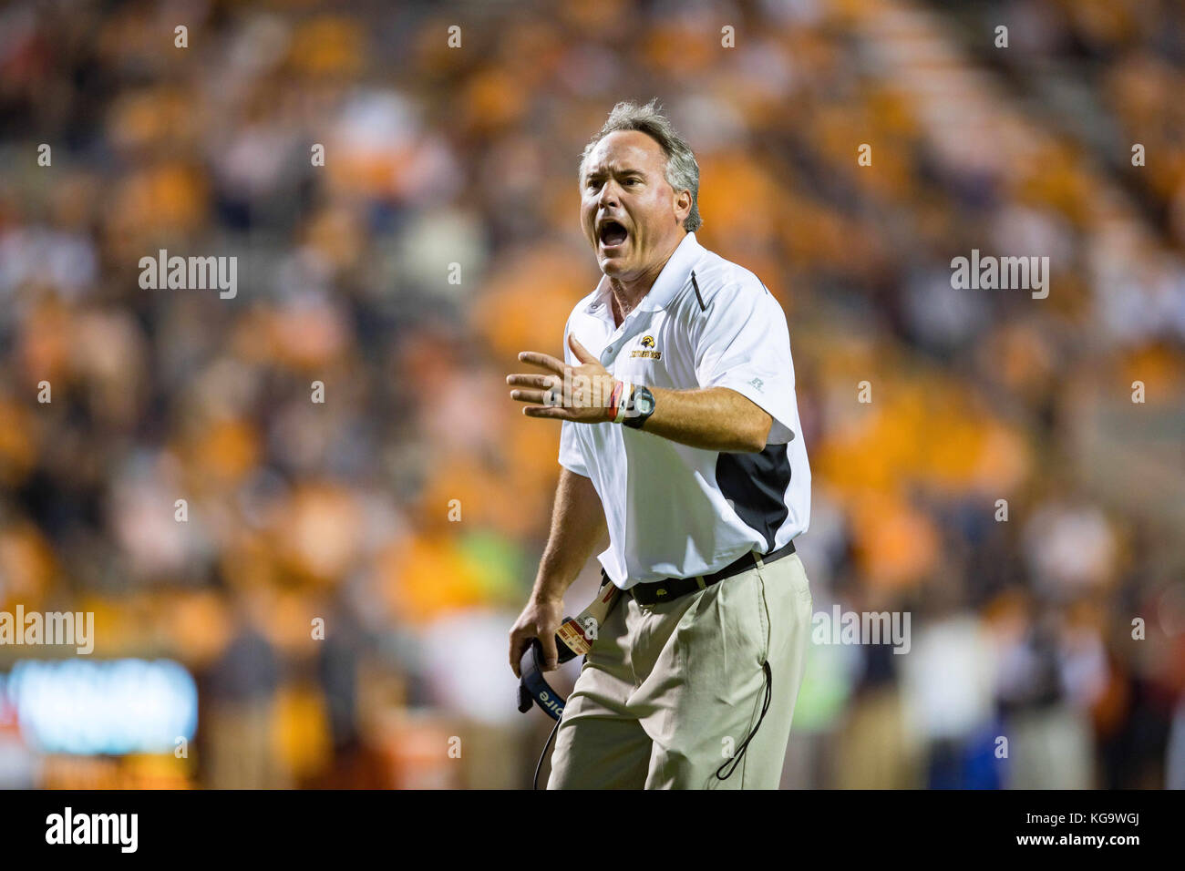 November 4, 2017: head coach Jay Hopson of the Southern Miss Golden ...