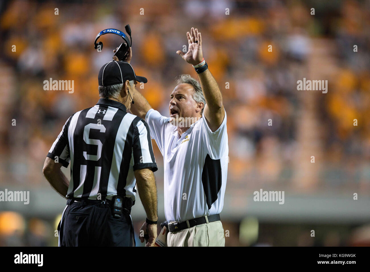 November 4, 2017: head coach Jay Hopson of the Southern Miss Golden ...