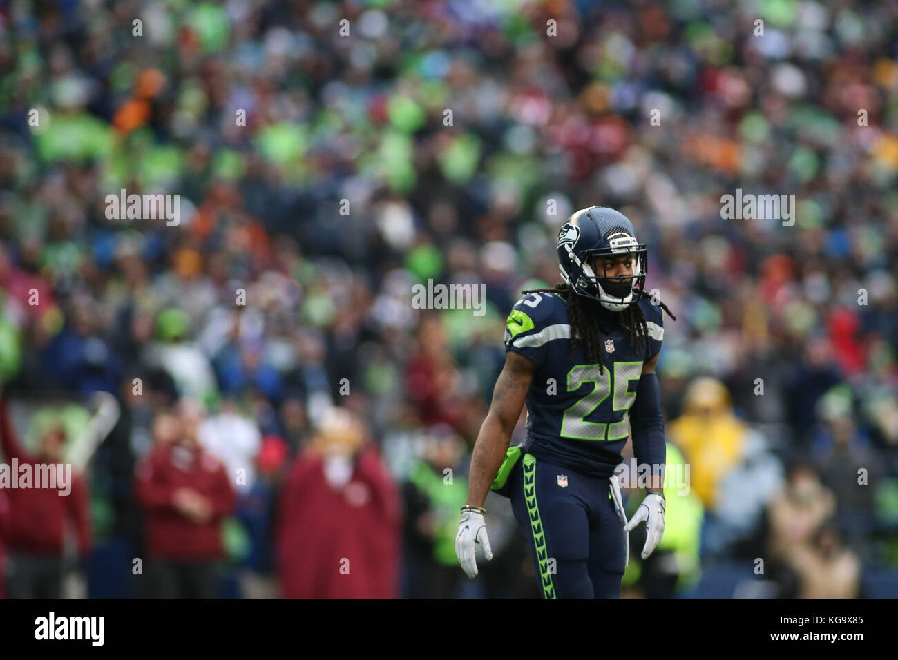 Washington, USA. 5th Nov, 2017. Seattle Seahawks cornerback Richard ...