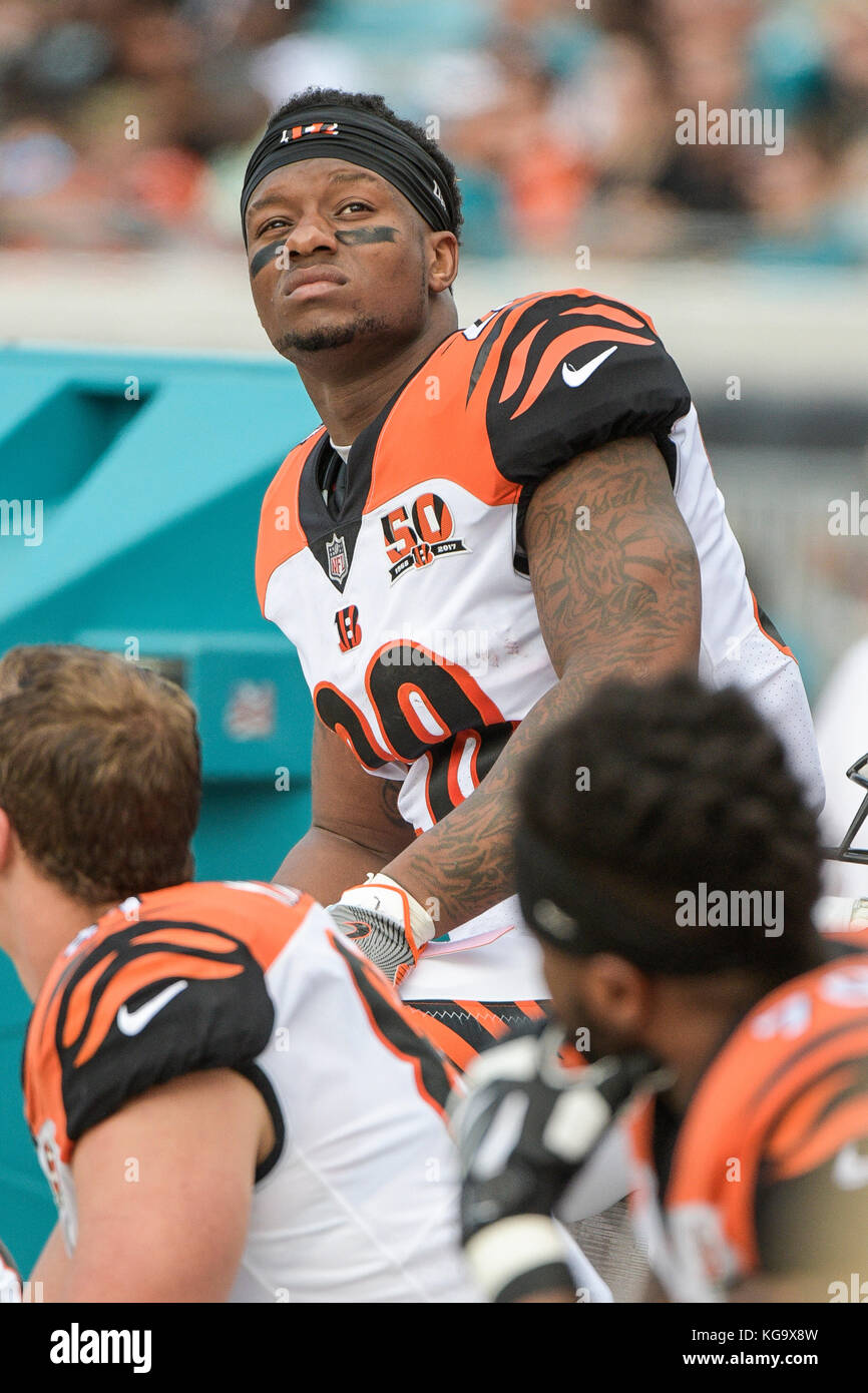 Jacksonville, FL, USA. 5th Nov, 2017. Cincinnati Bengals running back ...