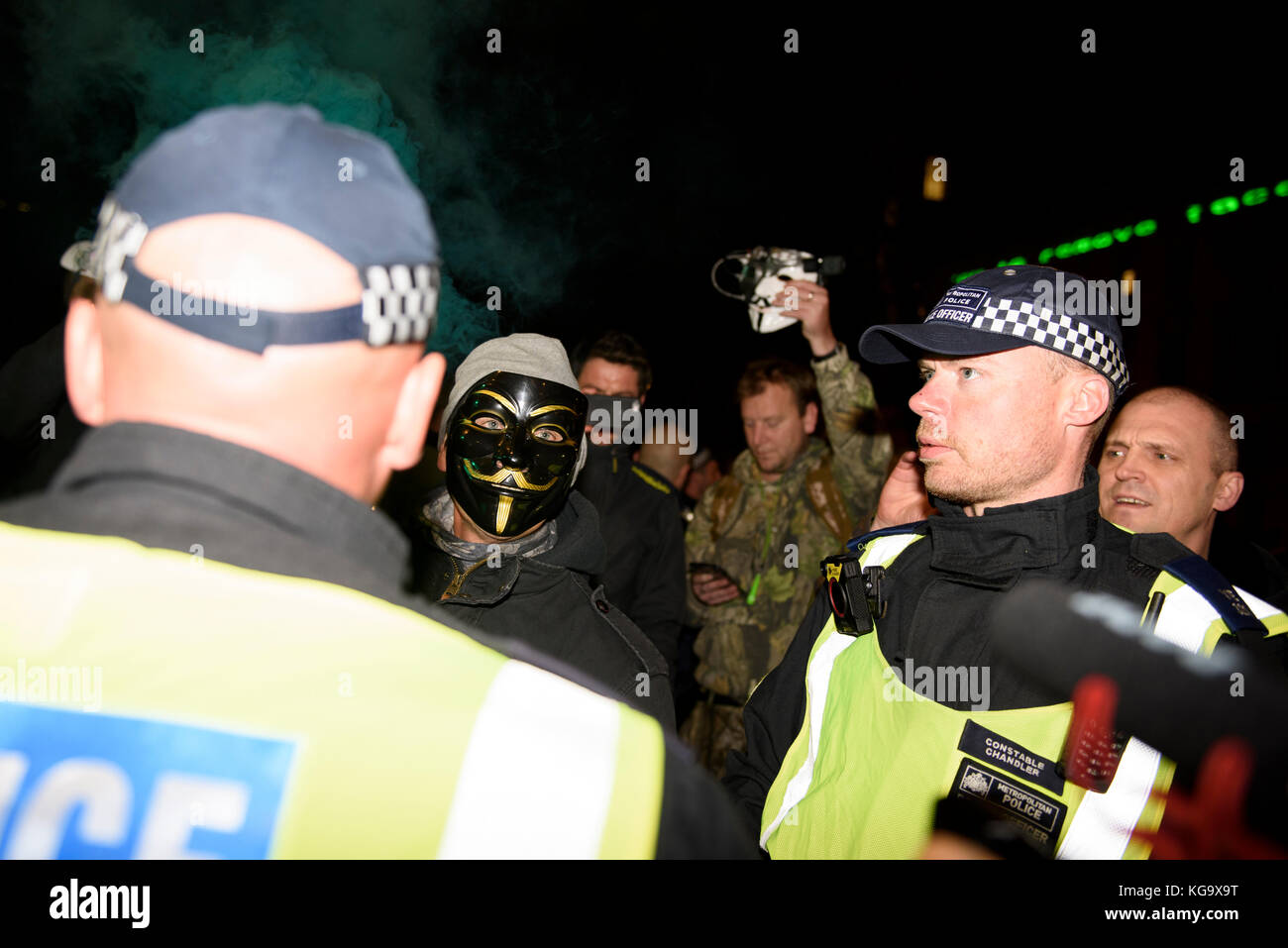 London, UK. 5th Nov 2017. Million Mask March demonstration organized by ...