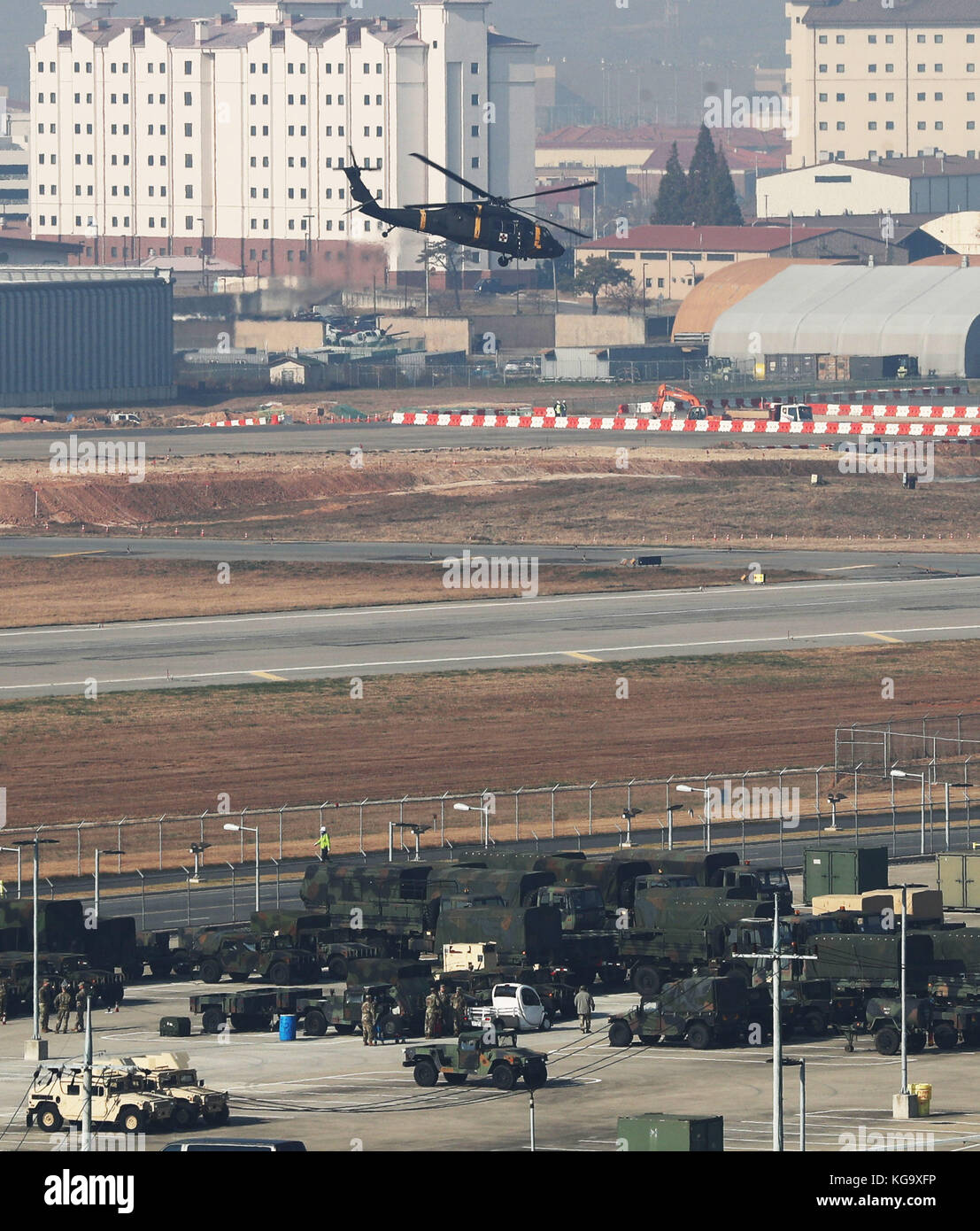 06th Nov, 2017. U.S. military base ahead of Trump's visit to S. Korea A ...