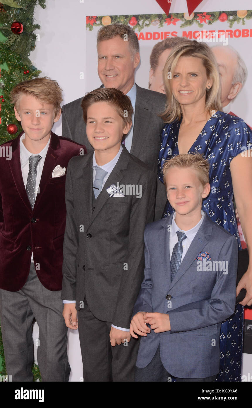 Westwood, California, USA. 5th Nov, 2017. Will Ferrell, Family at the ...