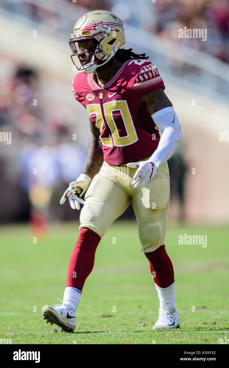Florida State defensive back Trey Marshall (20) during the NCAA college ...