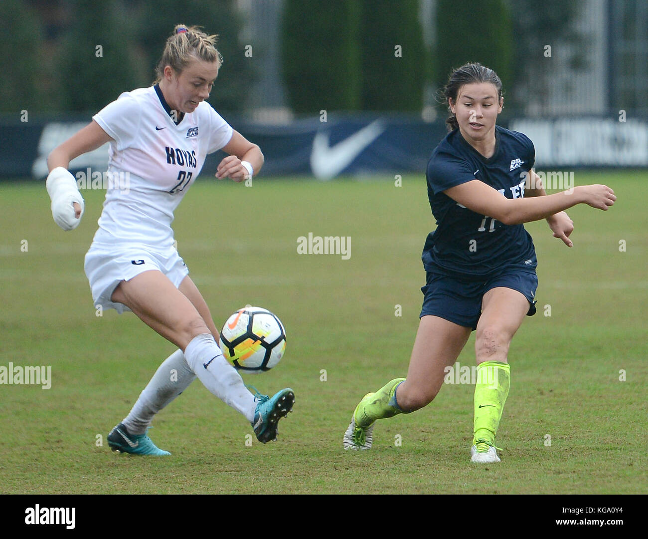 Washington, DC, USA. 5th Nov, 2017. 20171105 - Georgetown defender ...