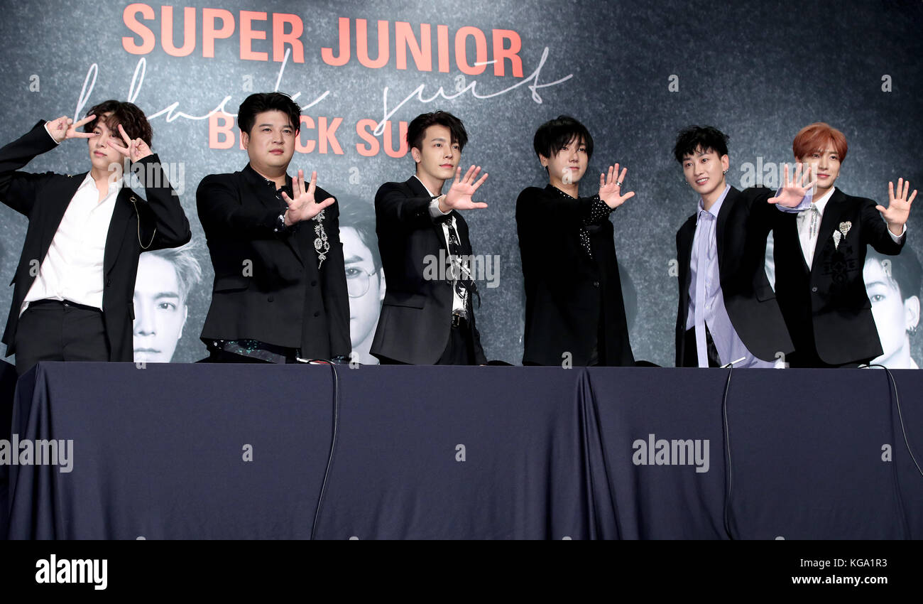06th Nov, 2017. Super Junior comeback Members of the boy band Super ...