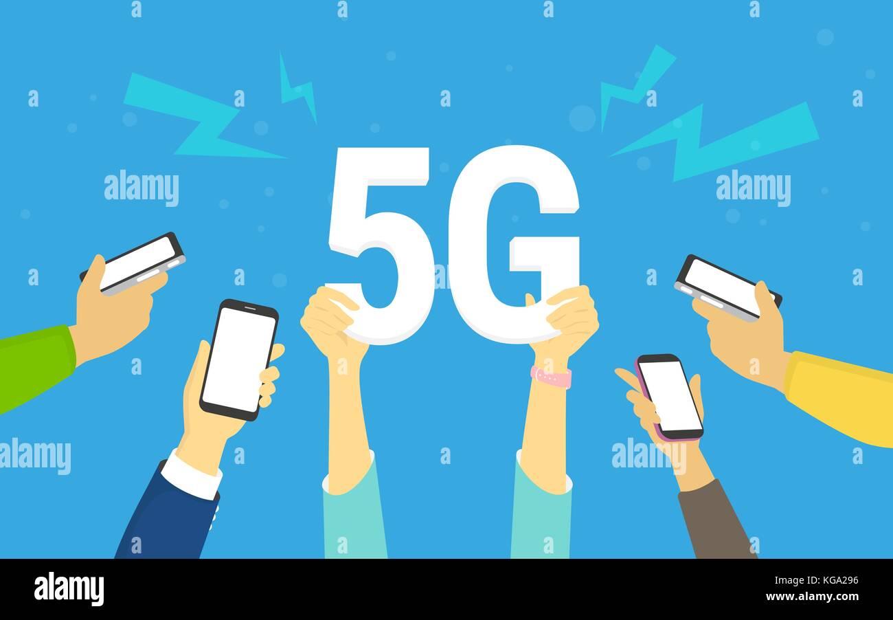 Wireless internet 5g Stock Vector Images - Alamy