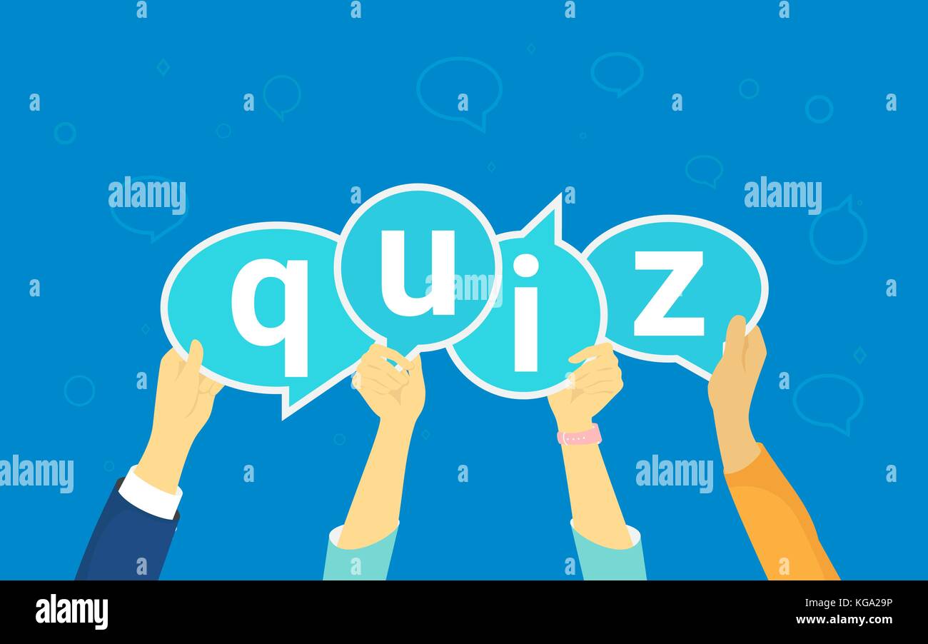 Quiz flat concept illustration Stock Vector Image & Art - Alamy