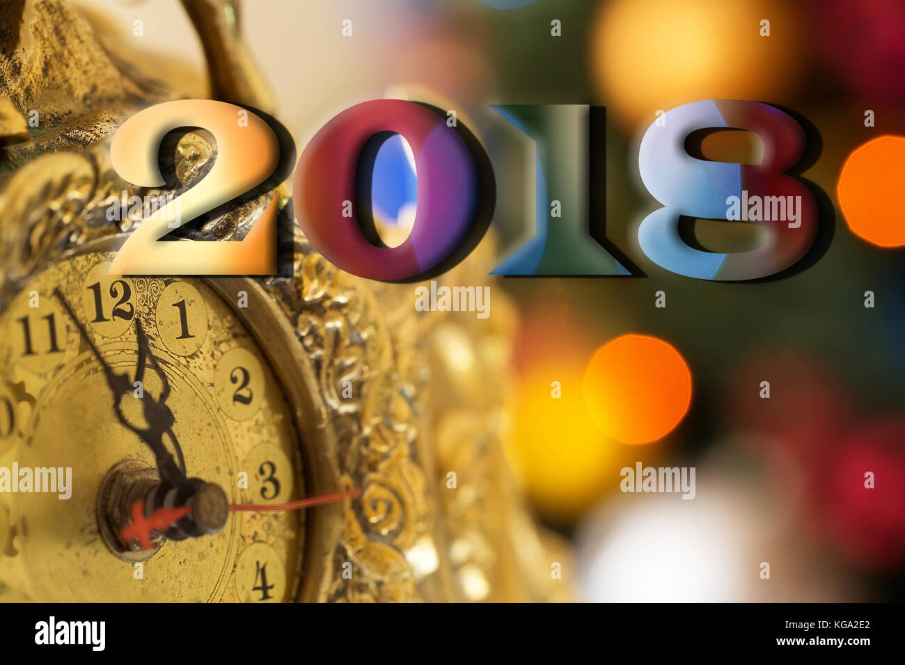 Happy New Year 2018 Stock Photo - Alamy