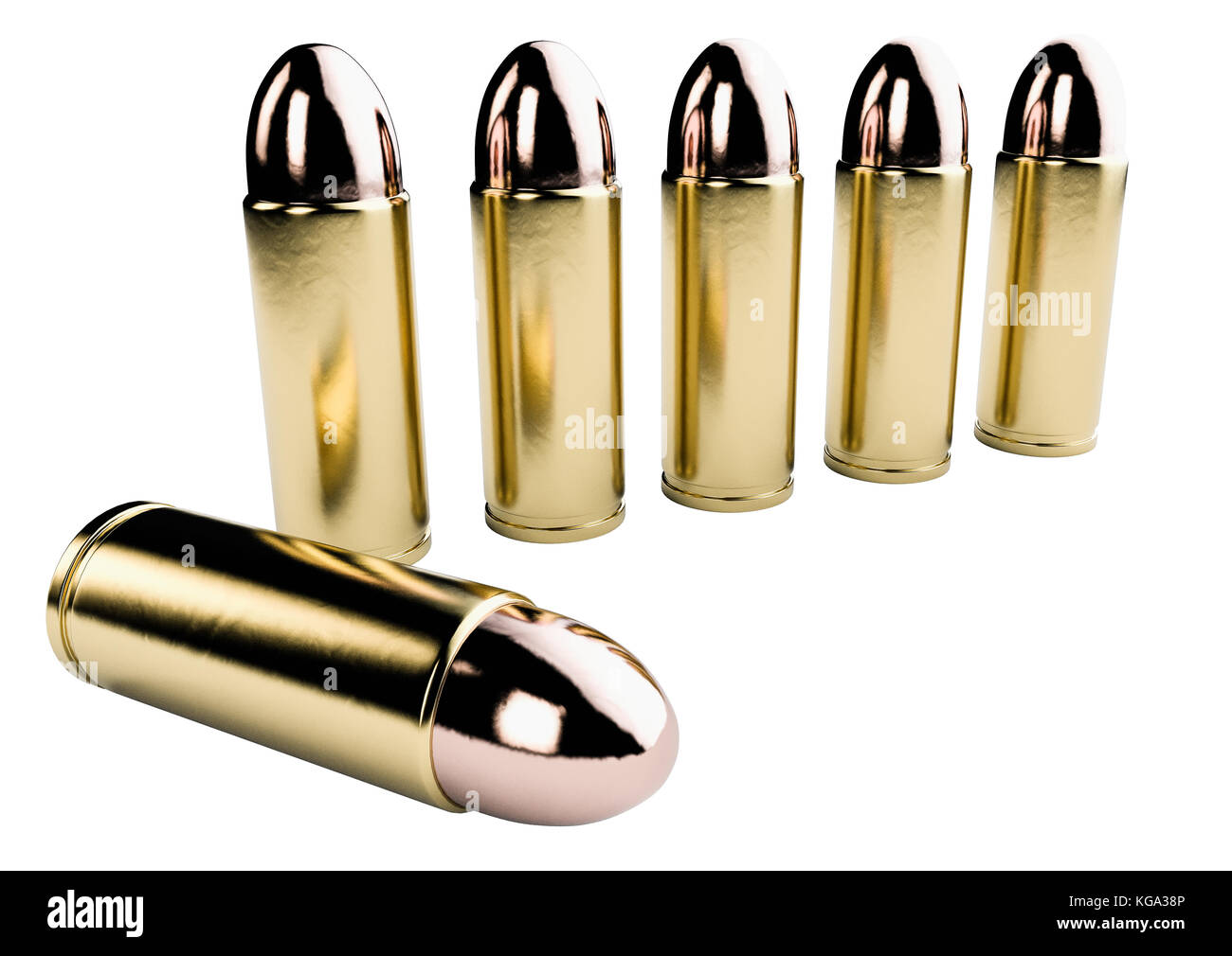 3d render of bullets background Stock Photo - Alamy
