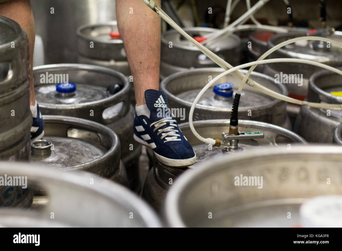 Cellar of pub Stock Photo - Alamy