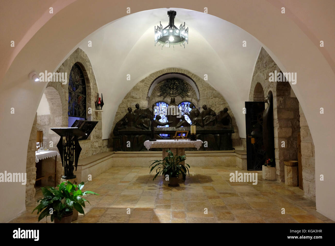 The Franciscan church inside convent San Francesco at the back of the ...