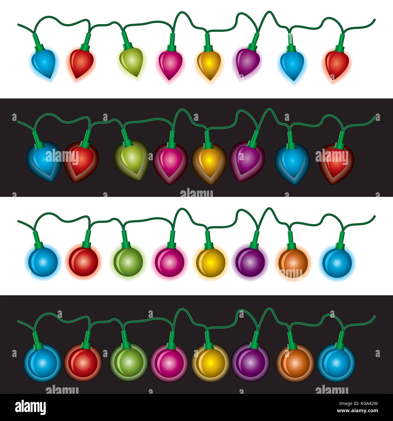 Light strings Stock Vector Images - Alamy