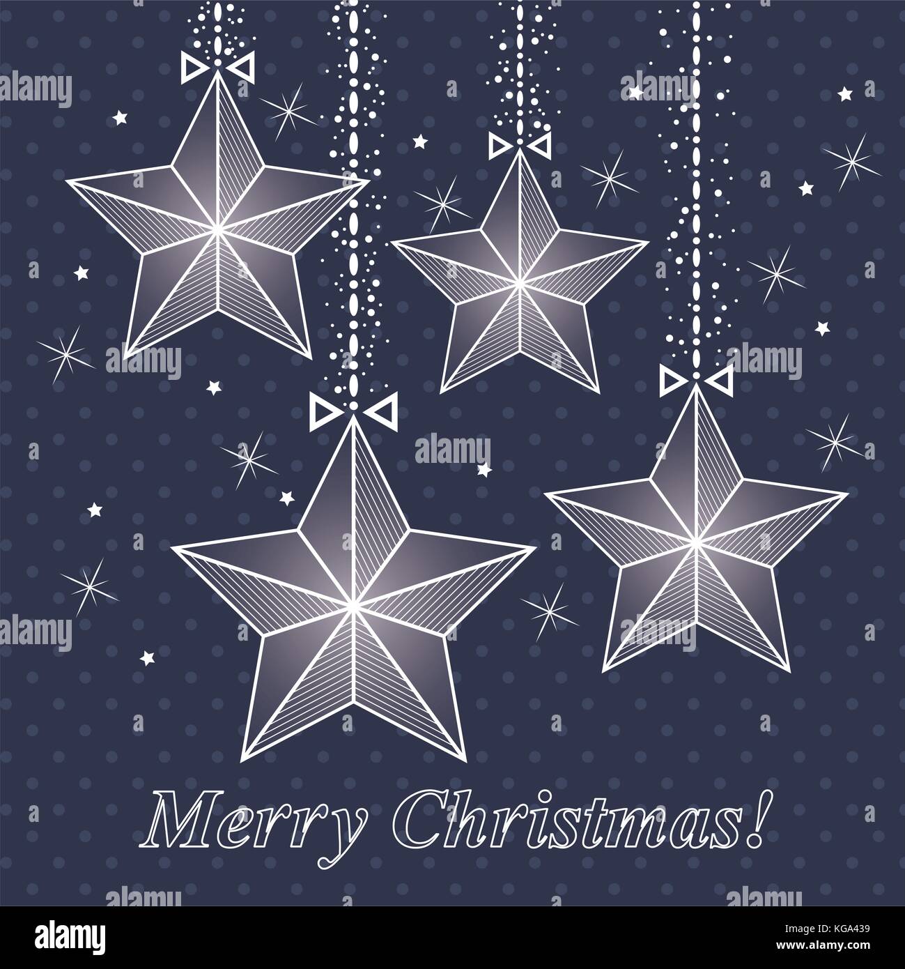 vector christmas card design with stars Stock Vector Image & Art - Alamy