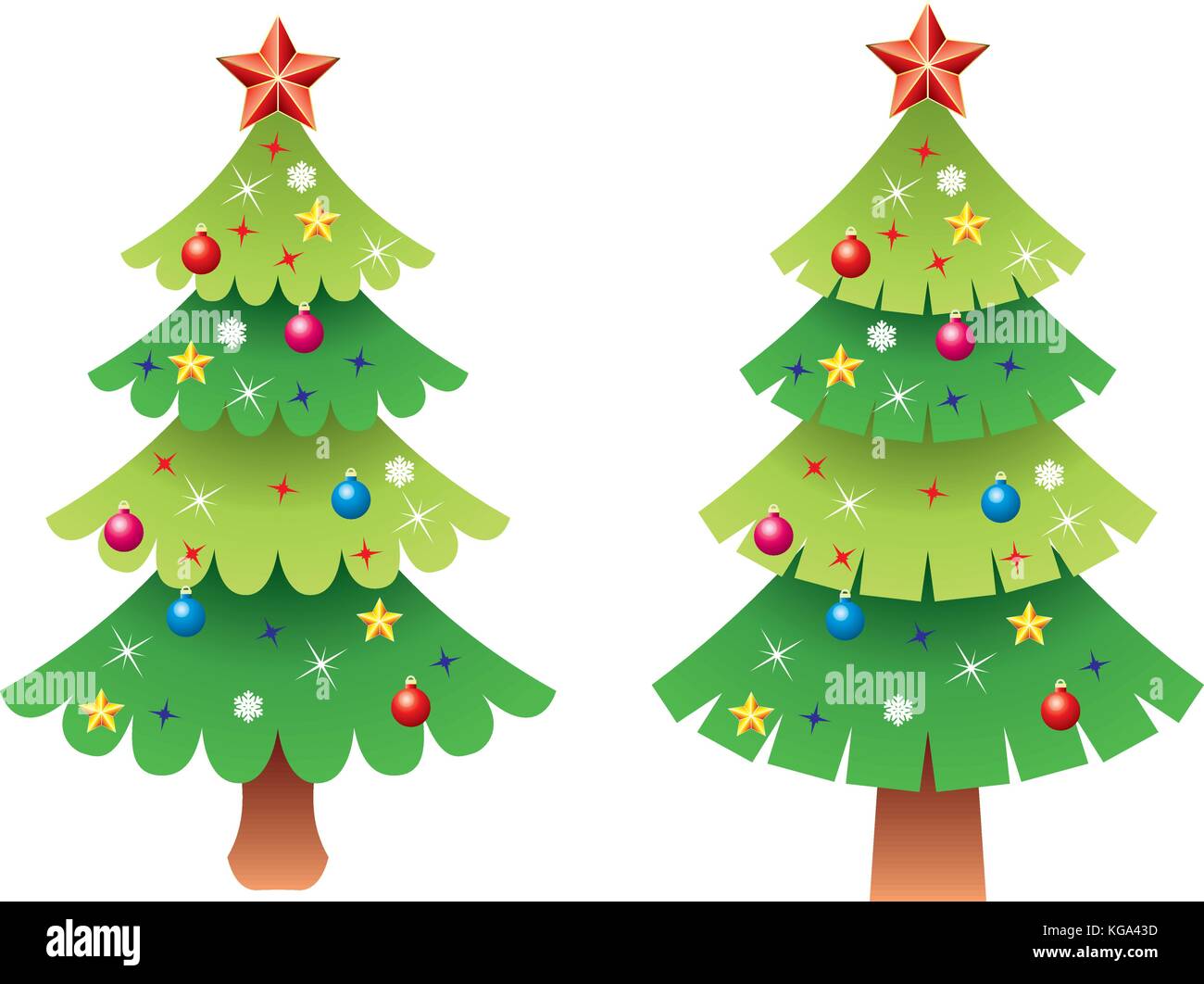 Abstract christmas tree blue Stock Vector Images - Alamy