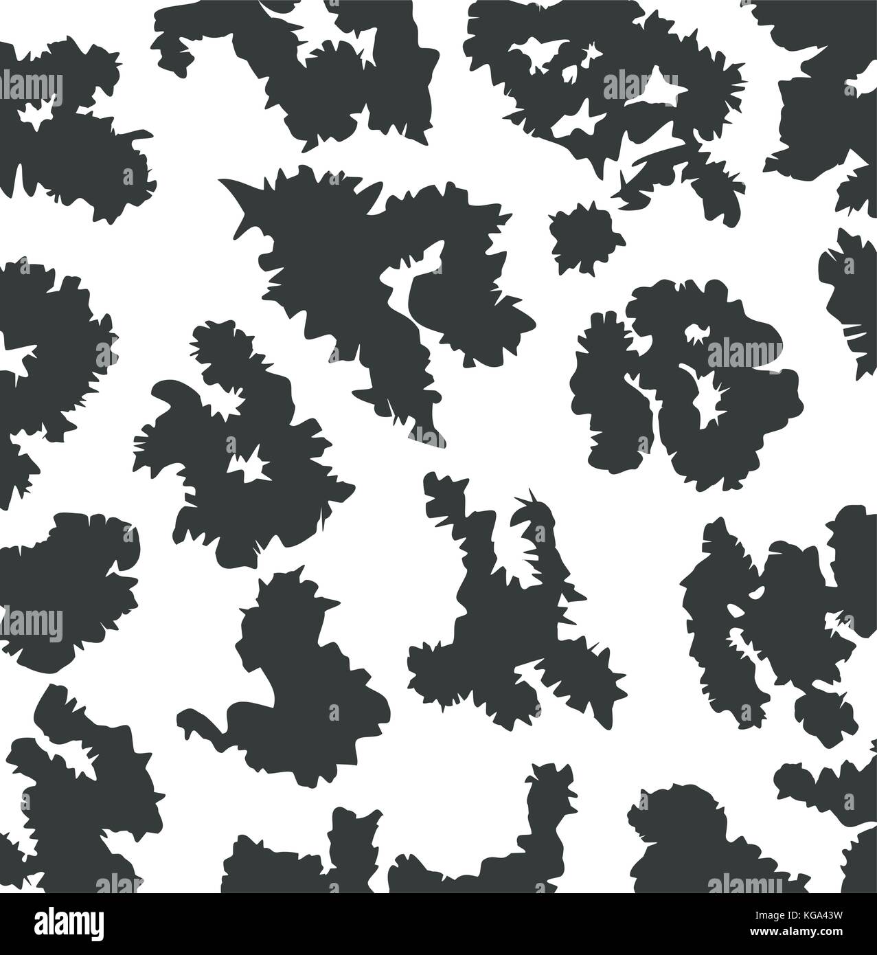 vector animal skin pattern of cow print Stock Vector Image & Art - Alamy