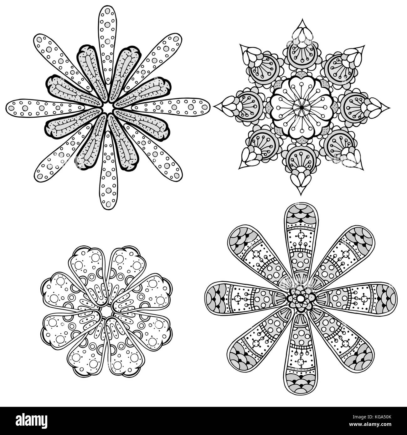 Spirograph flower Stock Vector Images - Alamy