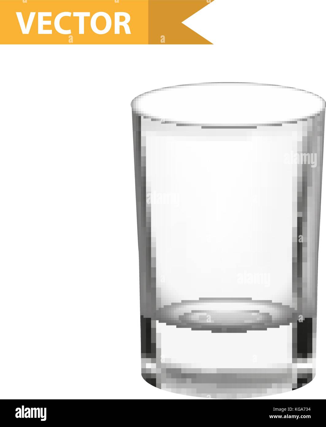 Realistic empty glass. 3d Shot for restaurans, bars collection ...