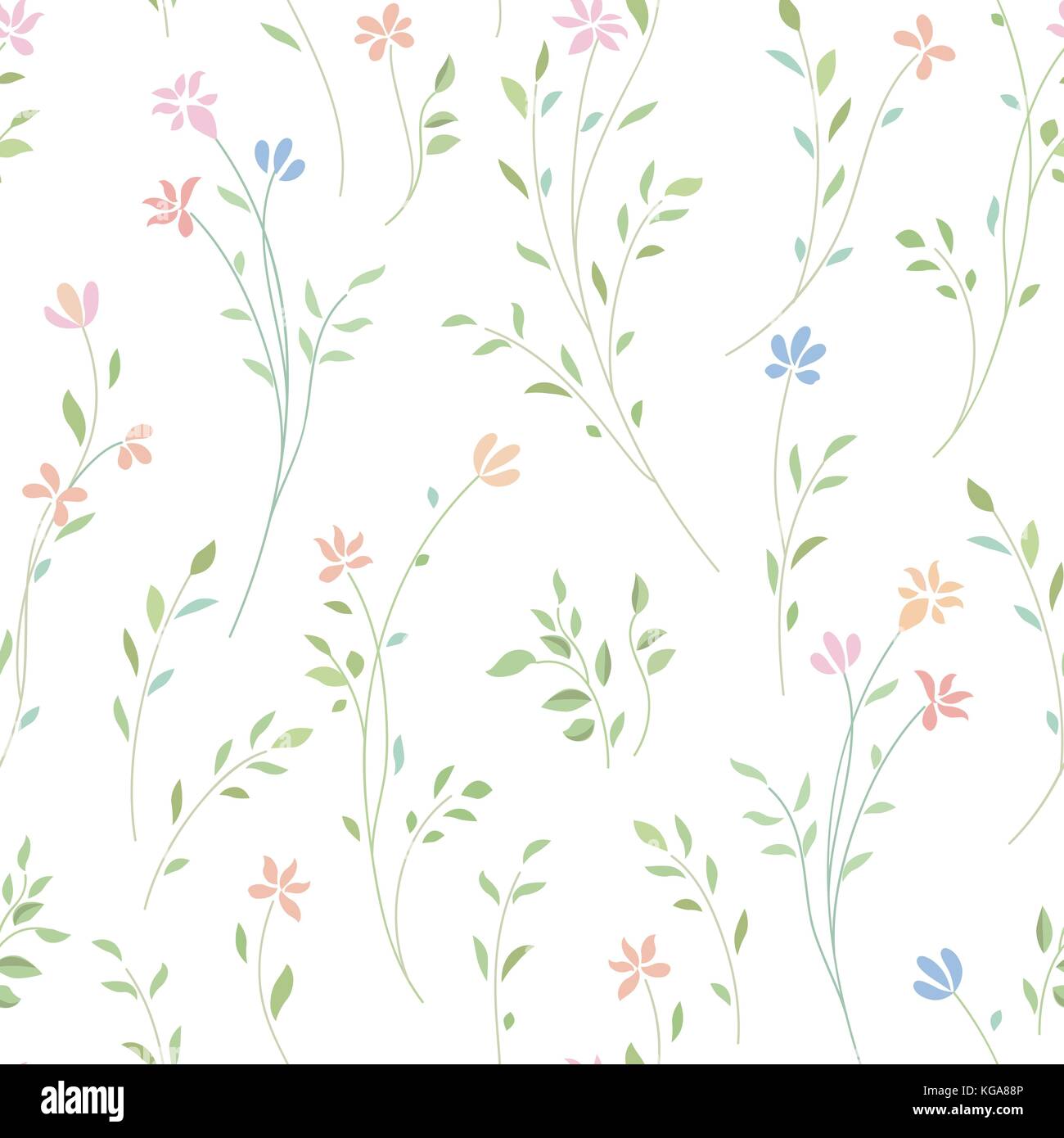 Floral seamless pattern. Flower background. Flourish ornamental garden ...