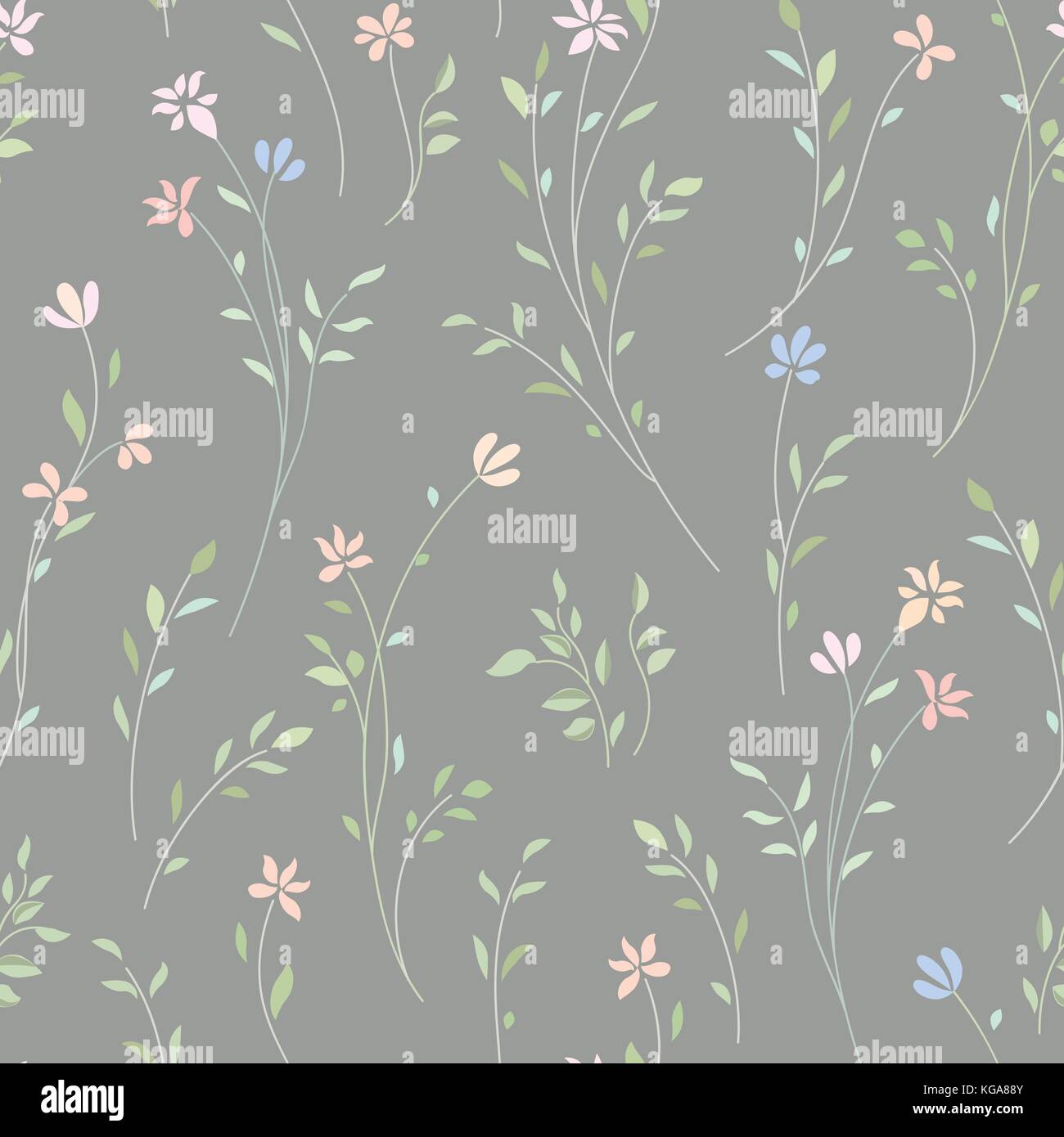 Floral seamless pattern. Flower background. Flourish ornamental garden ...