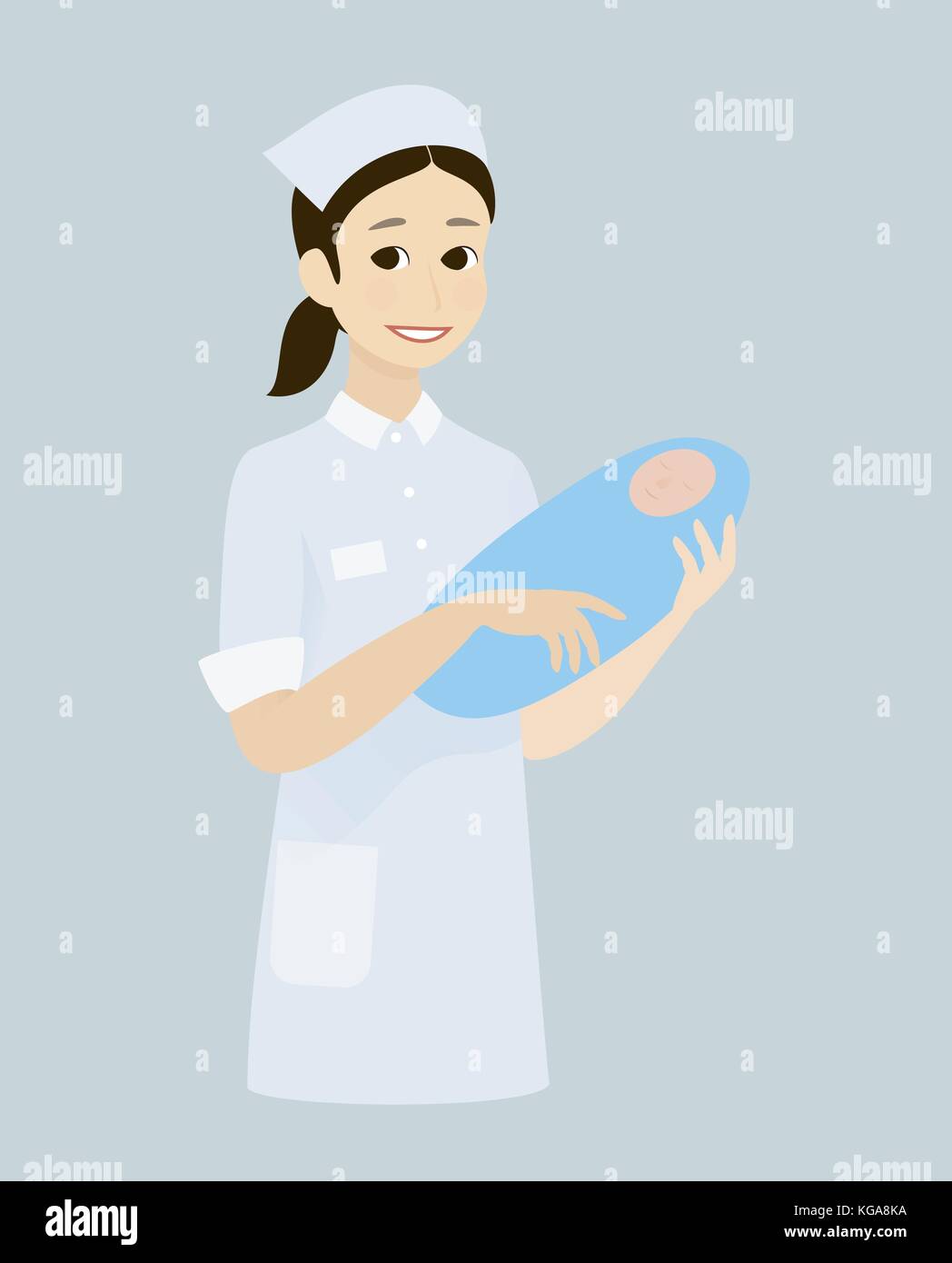 Newborn hospital nursery Stock Vector Images - Alamy