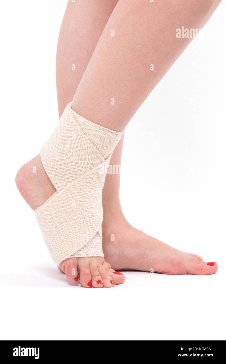 Sprained ankle bandage hi-res stock photography and images - Alamy