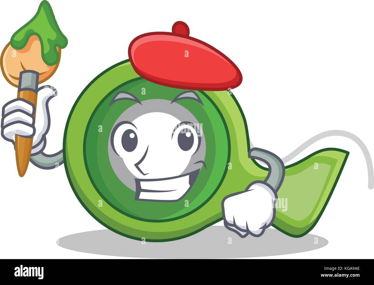 Artist adhesive tape character cartoon Stock Vector Image & Art - Alamy