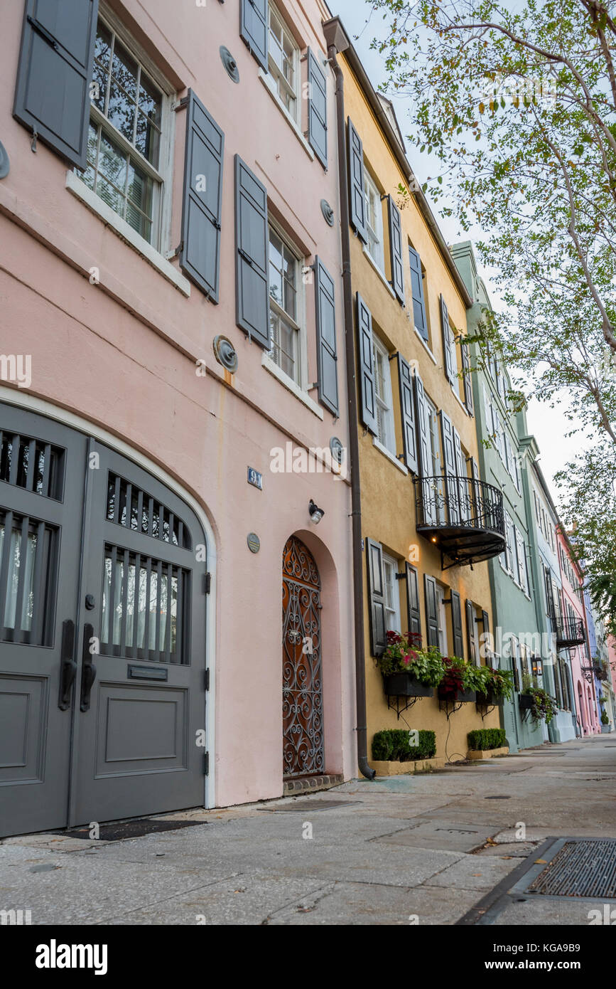 Rainbow row charleston south carolina hi-res stock photography and ...
