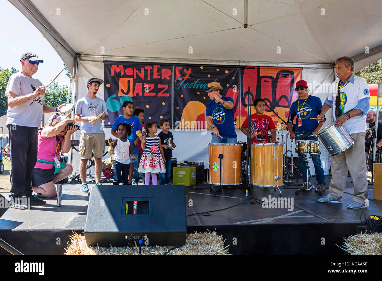 Children play music onstage at the 60th MONTEREY JAZZ FESTIVAL ...